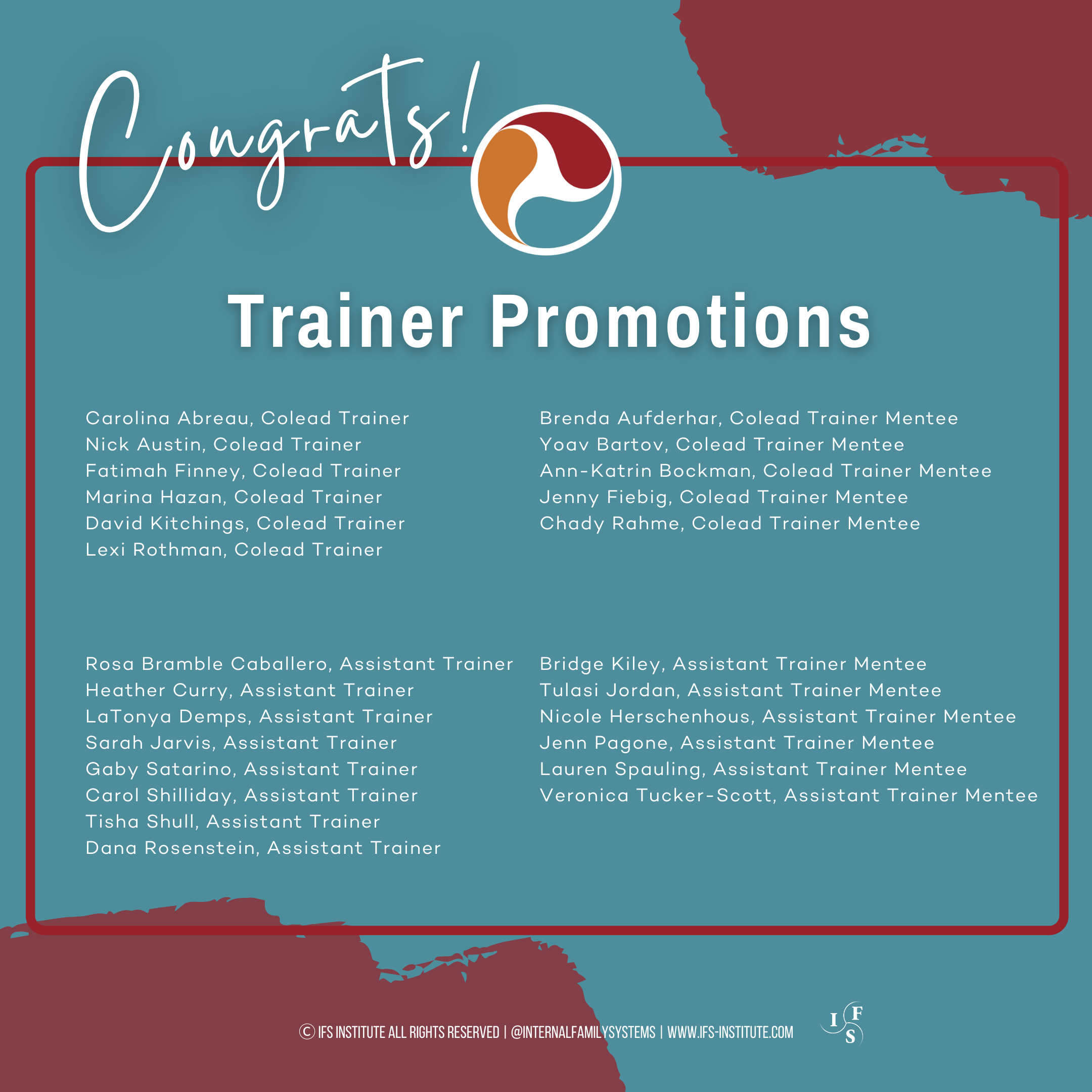 Spotlight on: Trainer Promotions | IFS Institute